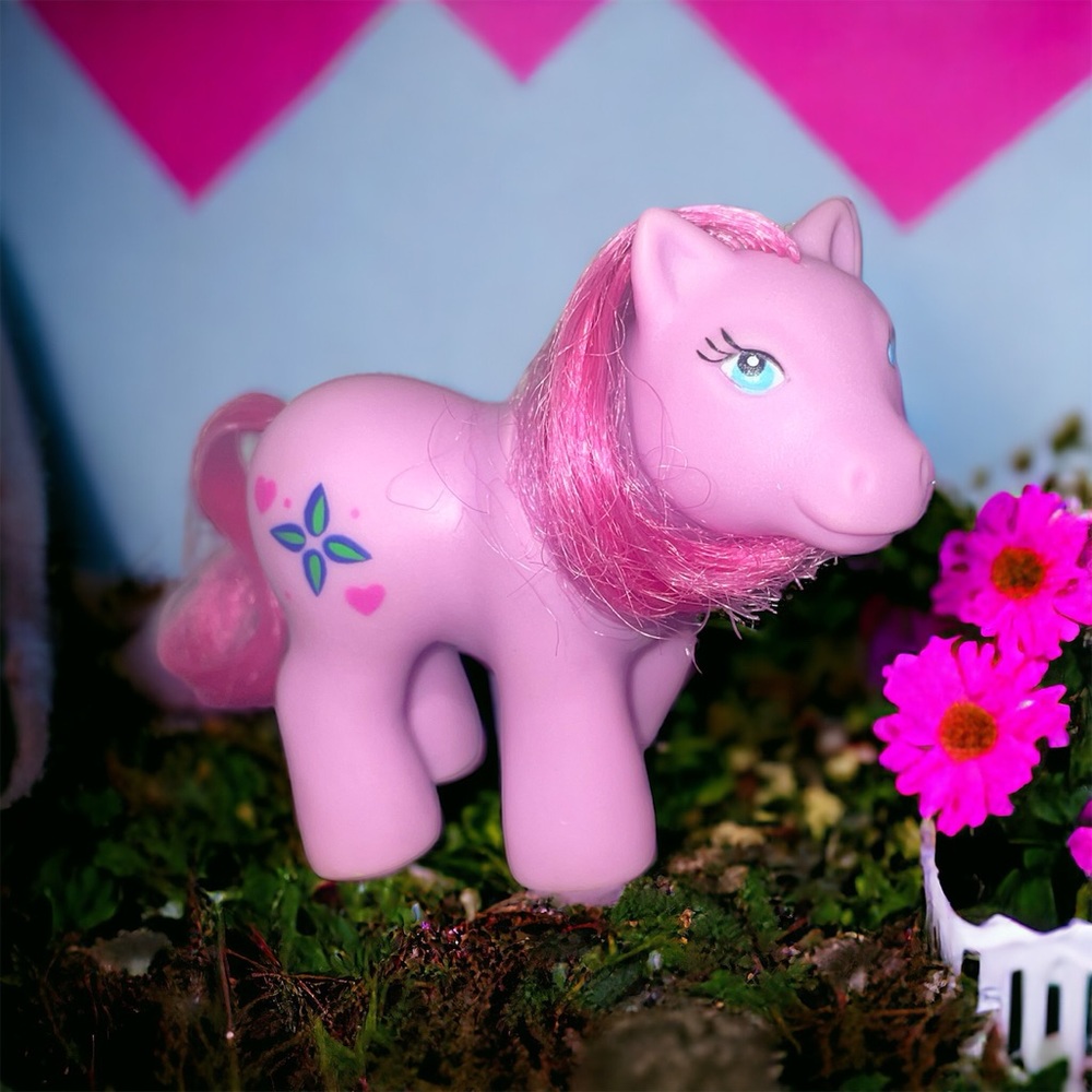 1980s Vintage My Little Pony Purple Horse With Pink H… - Gem